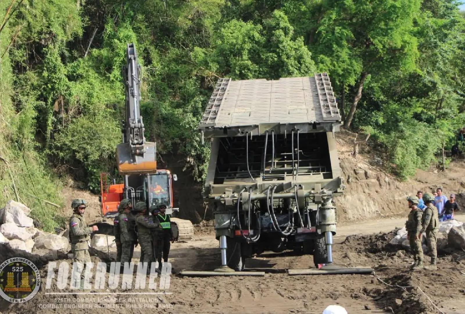 Modern Equipment by Army Engineers Speeds Up Typhoon Kristine ...